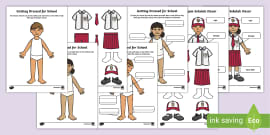 Getting Dressed for School Game - Back to School Clothes