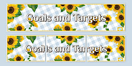 SMART Goals Display Poster (teacher made) - Twinkl