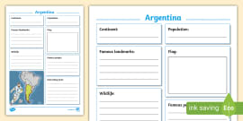 Argentina Word Search, Argentina Wordsearch, Argentina