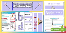 What is Badminton - Twinkl