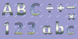 70s Jivin' Bulletin Board Letters and Numbers - Twinkl