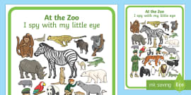 I Spy Zoo Animals Activity (Teacher-Made)
