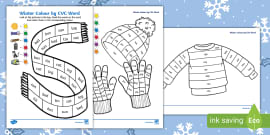 Winter Read and Colour Worksheet / Worksheet (teacher made)
