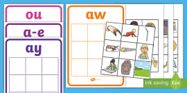 SH, CH, TH and NG Sorting Cards Activity (teacher made)