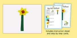 Paper Daffodils - Spring Arts and Crafts KS1 Activity