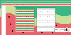 Watermelon Display Borders (profesor hizo) - Twinkl