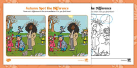 Summer Spot the Difference Activity | Primary Resources