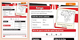 KS1 Kenya Activity Booklet - Twinkl - Geography