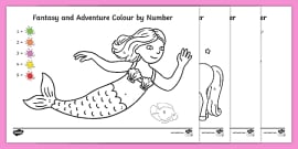 EYFS Animals Colour by Number Activity Sheets | Twinkl