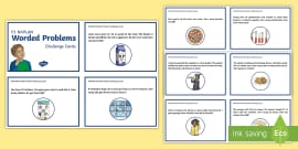 Year 3 NAPLAN-Style Word Problem Cards with QR Codes - Set 1