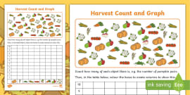 Harvest Counting in 10s Maze Worksheet / Worksheet, worksheet