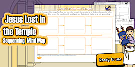 KS1 Boy Jesus in the Temple Worksheet