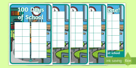 100 Days of School Poster (teacher made)