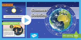 FREE! - Summer Solstice Information PowerPoint - Science - Twinkl