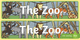 Zoo Animals Display Photos (teacher made)