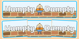 Humpty Dumpty Display Poster