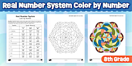 Eighth Grade Real Number System Sorting Activity