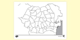 FREE! - Romania: Blank Map Colouring Sheet (teacher made)