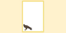 FREE! - Golden Eagle Page Border | Page Borders | Twinkl