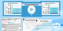 Expanded Multiplication Worksheet / Worksheets - Twinkl