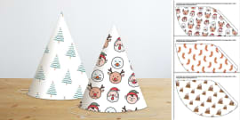 FREE! - Christmas Party Hats to Make | Primary Resources