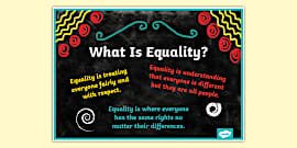We Are All Equal - Equality Poster - Primary Resources