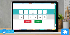 Summer Themed Fun Interactive Anagram Puzzle Game - Twinkl