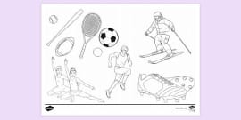 FREE! - Fitness PE Colouring Sheet | Colouring Sheets