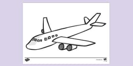 FREE! - Jet Colouring Page | Colouring Sheets - Twinkl