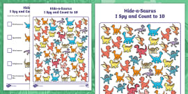 Hide-a-Saurus Story PowerPoint - Dinosaur Story for Kids