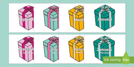 👉 Months of the Year on Stingrays Display Posters - Months of the Year on