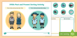 Past and Present Venn Diagram Activity (teacher made)
