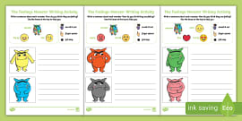 The Feelings Monster Colouring Sheets