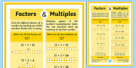 Year 4 Factor Pairs PowerPoint Task Setter with Bingo Activity - factor ...