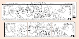 Fairy Tales Display Banner (Teacher-Made) - Twinkl