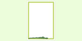 FREE! - Simple Blank Yeti Page Border | Page Borders | Twinkl