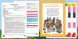 EYFS I'm Special, I'm Unique, I'm Me Adult Input Plan and Resource Pack