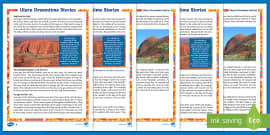 Uluru Dreaming Retell Differentiated Writing Template