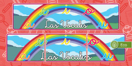 Póster de las vocales- Guía de trabajo - Twinkl