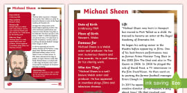 Scottish Actors Fact File Display Poster - Twinkl