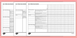 2014 National Curriculum Year 1 English Writing Assessment Class Checklist