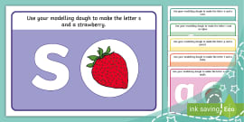 Animal Alphabet Modelling Dough Mats with Directional Arrows