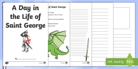 St. George's Day Word Search | Saint George (teacher made)