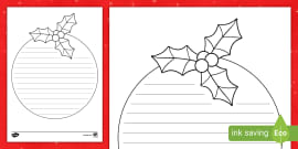 Christmas Present Writing Template (teacher made) - Twinkl