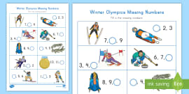 Winter Olympics Color by Number