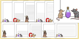 FREE! - Simple Blank Witch's Nose Page Border | Page Borders