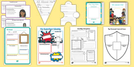 The Pieces of Me Worksheet / Worksheet