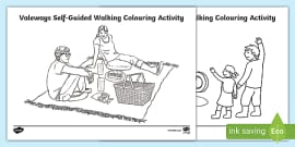 FREE! - Walking Colouring Sheet | Colouring Sheets | Twinkl