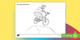 FREE! - BMX Rider Colouring Sheet | Colouring Sheets