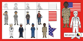 Veterans Day Bulletin Board Borders (teacher made) - Twinkl